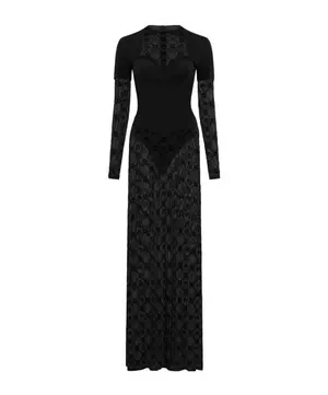 MARINE SERRE Long Sleeve Layered Maxi Dress - No