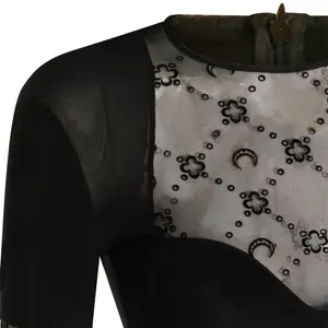 MARINE SERRE Long Sleeve Layered Maxi Dress
