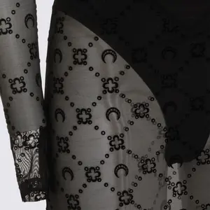 MARINE SERRE Long Sleeve Layered Maxi Dress