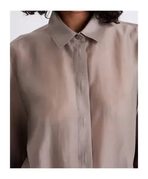 Marella Collared Shirt With Pleated Back Detail