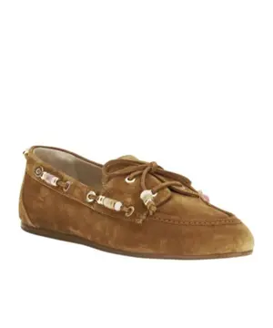 STUART WEITZMAN Embellished Round-toe Loafers