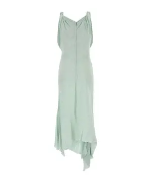 Victoria Beckham Posy Draped Midi Dress - Green