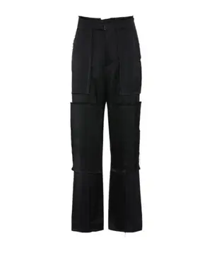 MAISON MARGIELA Patchwork Satin Wide Leg Trousers