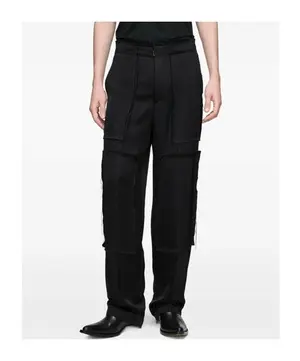MAISON MARGIELA Patchwork Satin Wide Leg Trousers