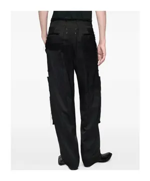 MAISON MARGIELA Patchwork Satin Wide Leg Trousers