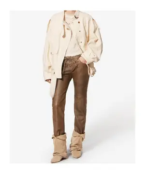 Isabel Marant Étoile Isalya Belted Denim Jacket - Off-white