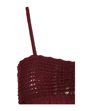 FORTE_FORTE Crochet Bodice Maxi Dress