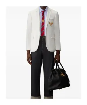 Thom Browne Embroidered Tennis Racket Blazer