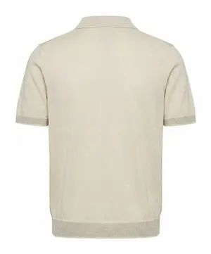 Peserico Short-sleeved Knitted Shirt - Shell Beige