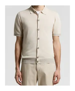 Peserico Short-sleeved Knitted Shirt - Shell Beige