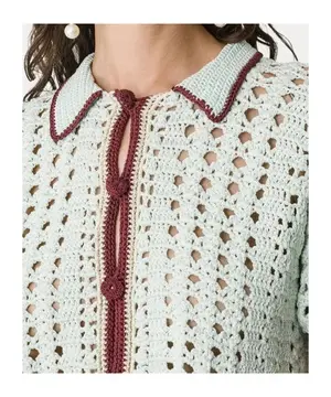 FORTE_FORTE Crochet Buttoned Shirt