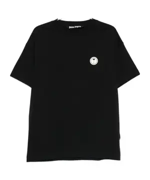 Palm Angels Logo-patch T-shirt - Black