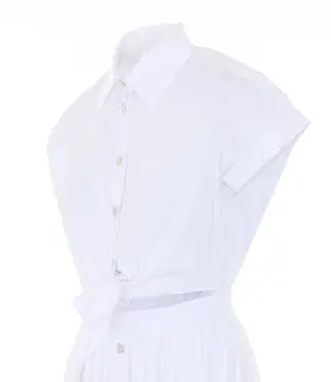 Liu Jo Button-front Shirt Dress With Short Sleeves - White