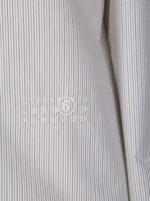 MAISON MARGIELA Striped Shirt With Frayed Hem