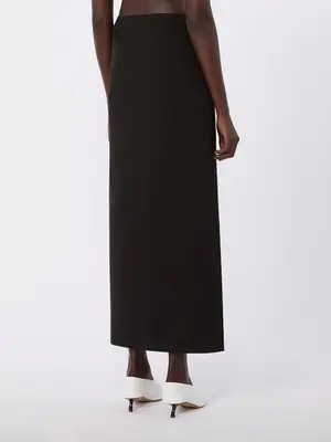 Sportmax Asymmetrical Slit Midi Skirt