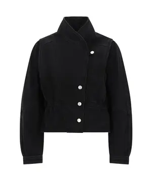 Isabel Marant Étoile Asymmetrical Closure Long-sleeved Jacket - Black