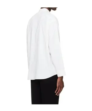Issey Miyake Band-collar Shirt