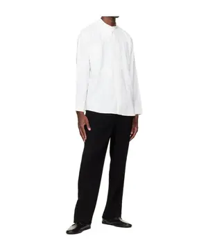 Issey Miyake Band-collar Shirt