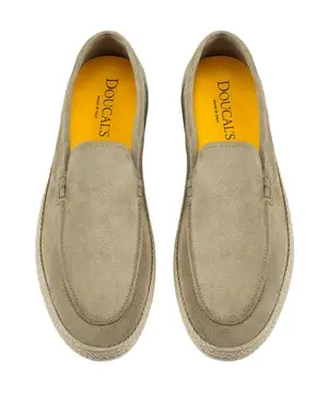 DOUCAL'S Suede Espadrilles - Sand-colored