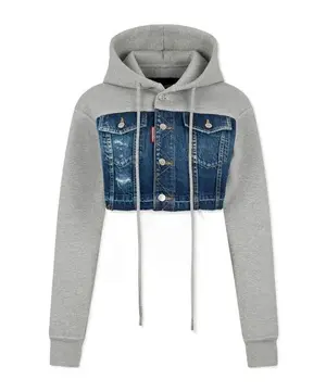 Dsquared2 Button Detailed Sweatshirts Hoodies For Women