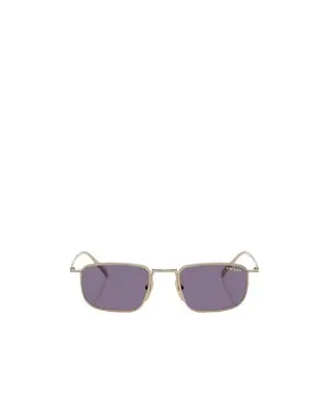 Prada Full Rim Sunglasses With Logo Detail - Gray