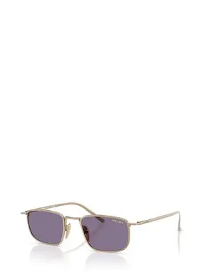 Prada Full Rim Sunglasses With Logo Detail - Gray