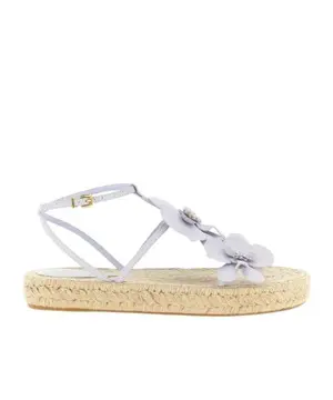 Zimmermann Orchid Flower-embellished Espadrille Sandals