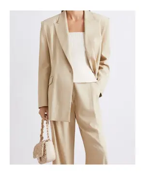 Marella Stretch Viscose-blend Twill Blazer