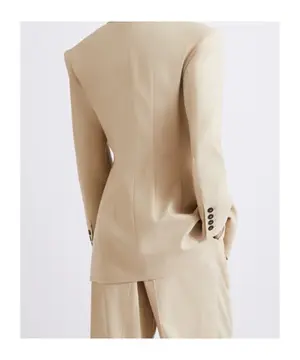Marella Stretch Viscose-blend Twill Blazer