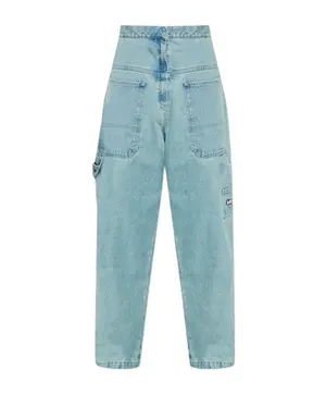 Vetements Wide-leg Utility Jeans - Light Blue