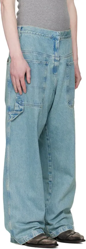 Vetements Wide-leg Utility Jeans - Light Blue