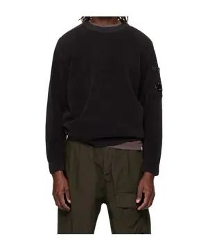 C.P. COMPANY Garment Dyed Lens Crew Neck Sweater