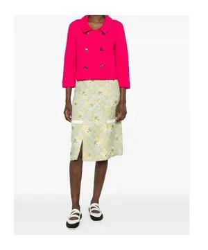 Dries Van Noten Huvia Double-breasted Jacket - Fuchsia