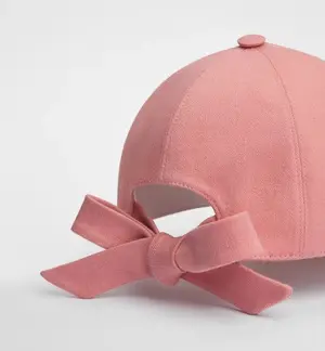Dior Six-panel Cap With Bow Detail