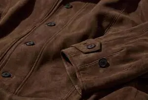 Auralee Button-front Jacket - Brown