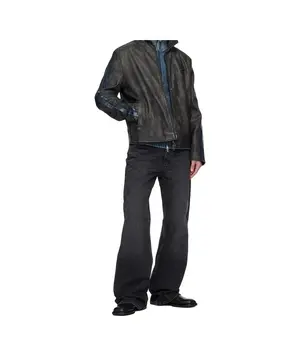 DIESEL® Zipped Jacket With Stripe Appliqués