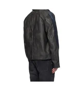 DIESEL® Zipped Jacket With Stripe Appliqués