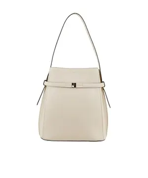 TOTEME Logo Printed Bucket Bag