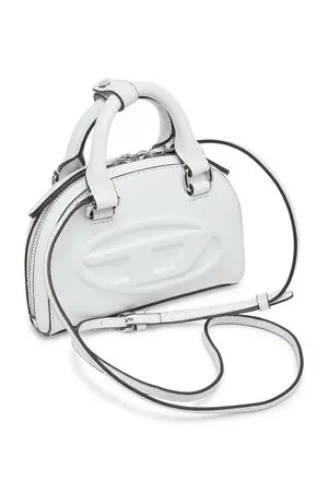 DIESEL® 1dr Dome Mini Crossbody Bag - White