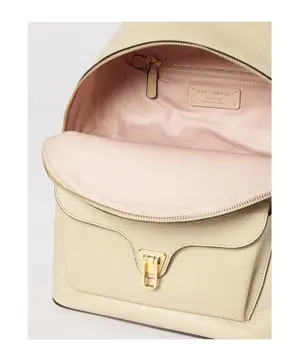 COCCINELLE Leather Backpack With Logo Detail