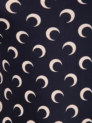 MARINE SERRE Moon Print One Piece Swimsuit - Black