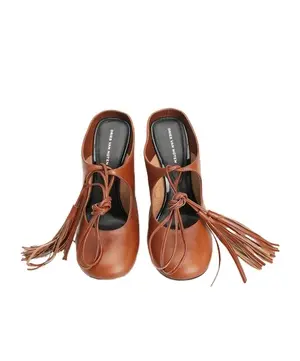 Dries Van Noten Cutout Lace-up High-heeled Pumps