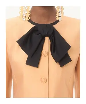Valentino Garavani Longline Blazer With Bow Detail