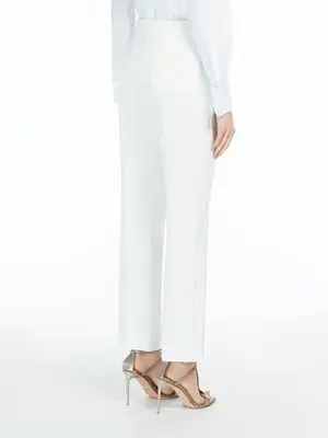 Max Mara Pleated Tailored Trousers - White