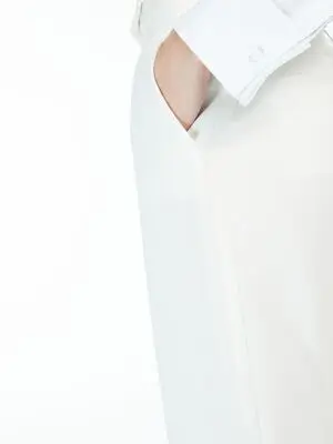 Max Mara Pleated Tailored Trousers - White