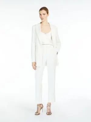 Max Mara Pleated Tailored Trousers - White