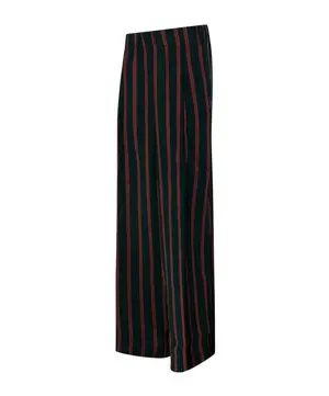 Dries Van Noten Striped Casual Pants - Black