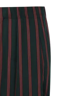 Dries Van Noten Striped Casual Pants - Black