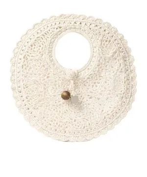 Jacquemus Spiaggia Small Round Bag - White