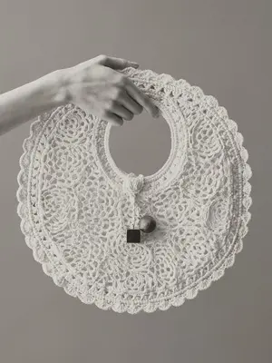 Jacquemus Spiaggia Small Round Bag - White